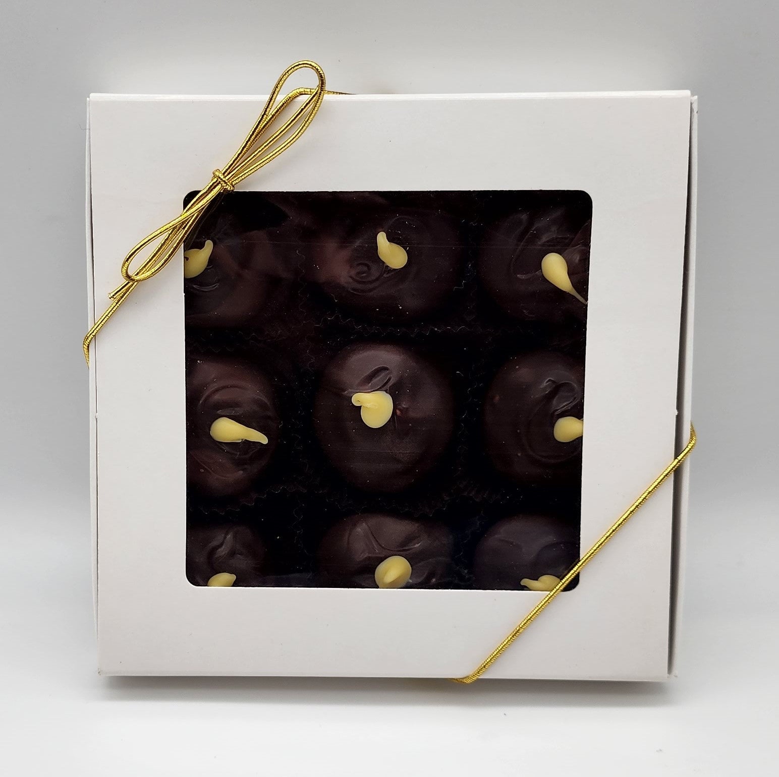 9 Piece Box Dark Chocolate Buttercream Drop | Jenny's Sweets and More ...